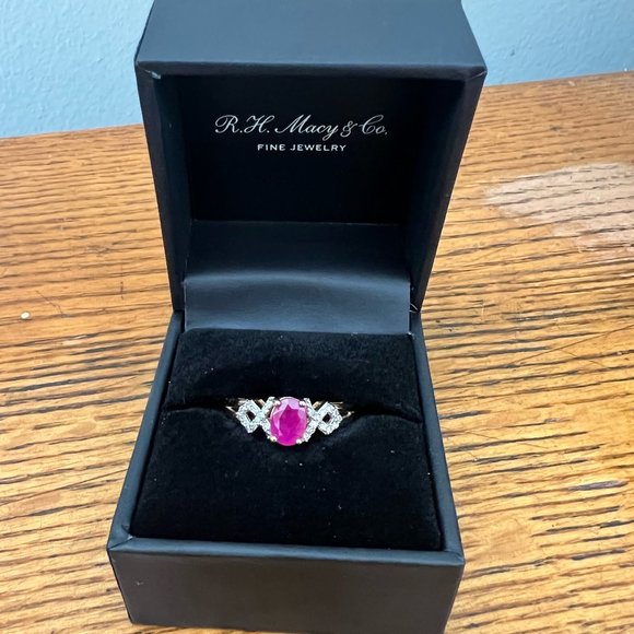 Macy's | Jewelry | Macys Ring Ruby And Diamond Yellow Gold 4k 18 Ct Tw Size Us 65 | Poshmark